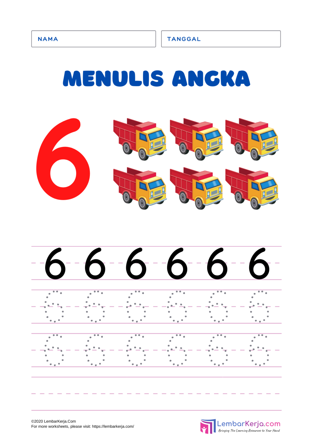 angka 6 Archives - LembarKerja.Com