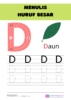 Menulis Huruf D Besar - LembarKerja.Com