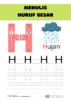 Menulis Huruf H Besar - LembarKerja.Com