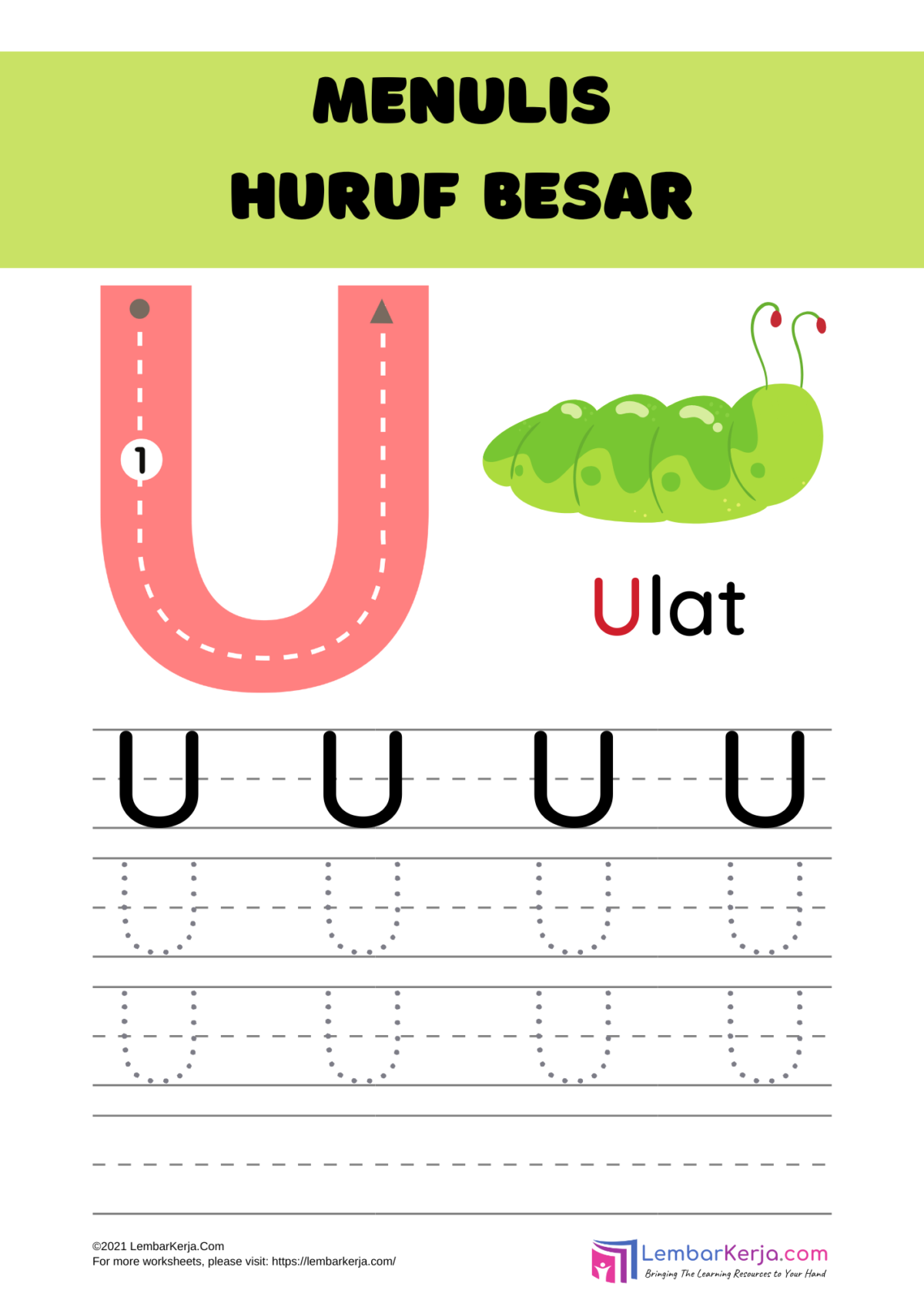 menulis huruf alfabet Archives - LembarKerja.Com