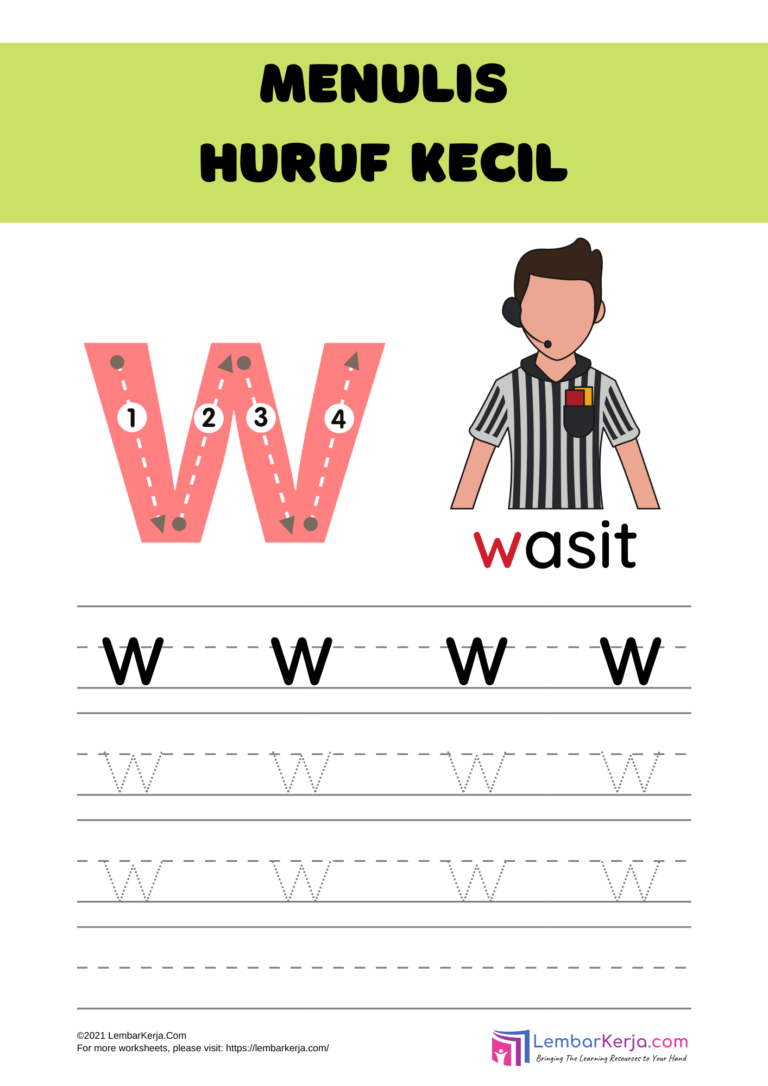 huruf w besar Archives - LembarKerja.Com