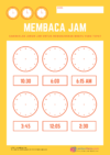 Membaca Jam (2) - LembarKerja.Com