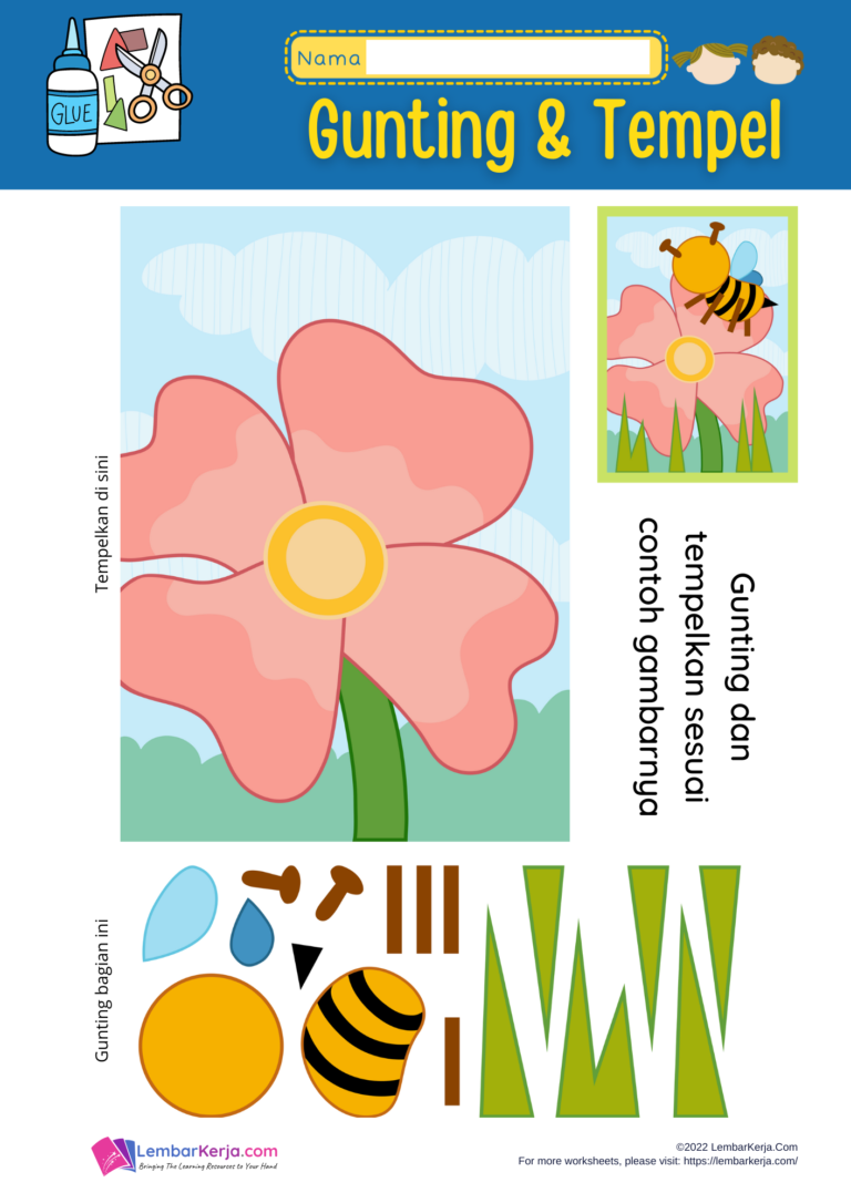 worksheet gunting tempel Archives - LembarKerja.Com