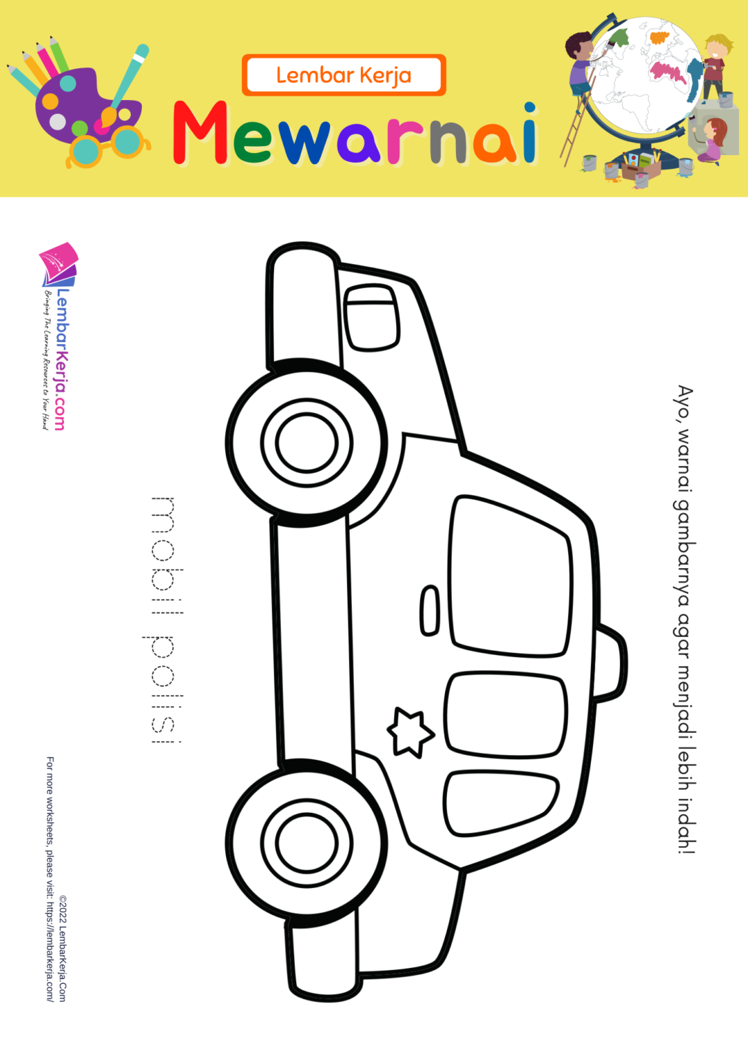 worksheet mewarnai Archives - LembarKerja.Com