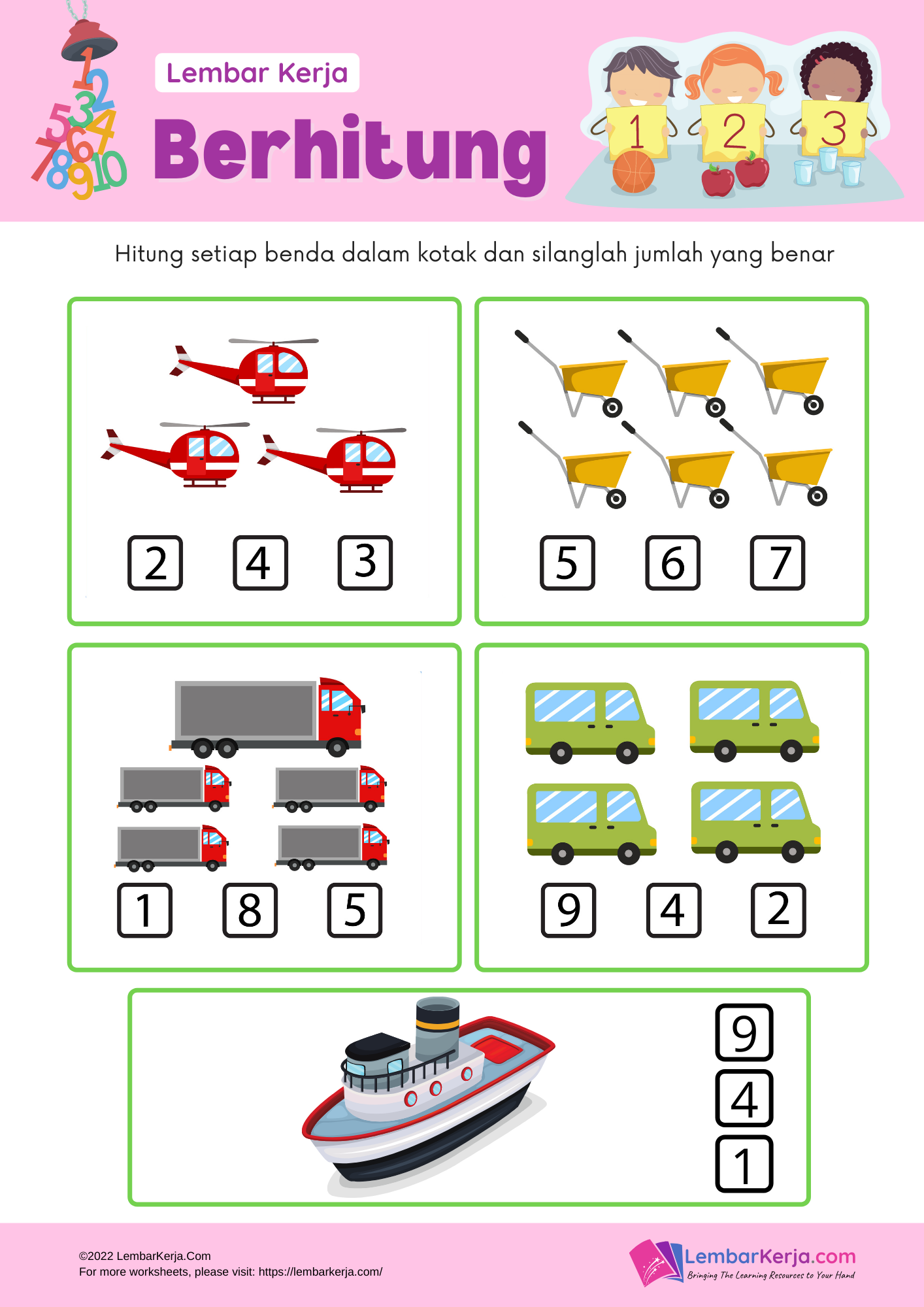 berhitung – Page 2 – LembarKerja.Com