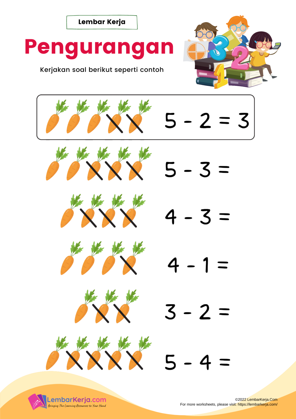 Pengurangan (9) - LembarKerja.Com