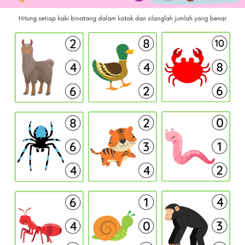 Berhitung Dengan Benda (4) – LembarKerja.Com