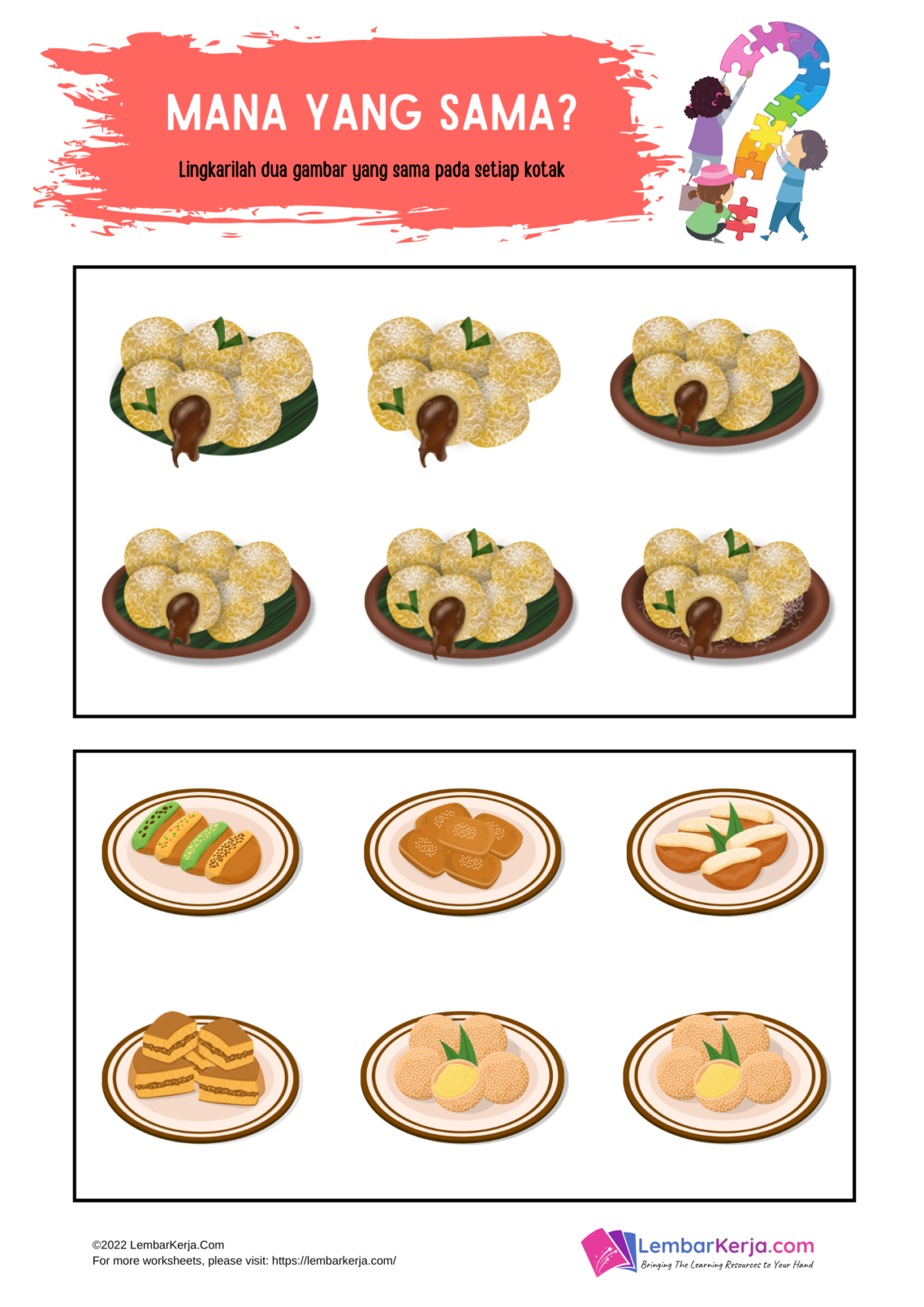 Mencari Gambar yang Sama (6) - LembarKerja.Com