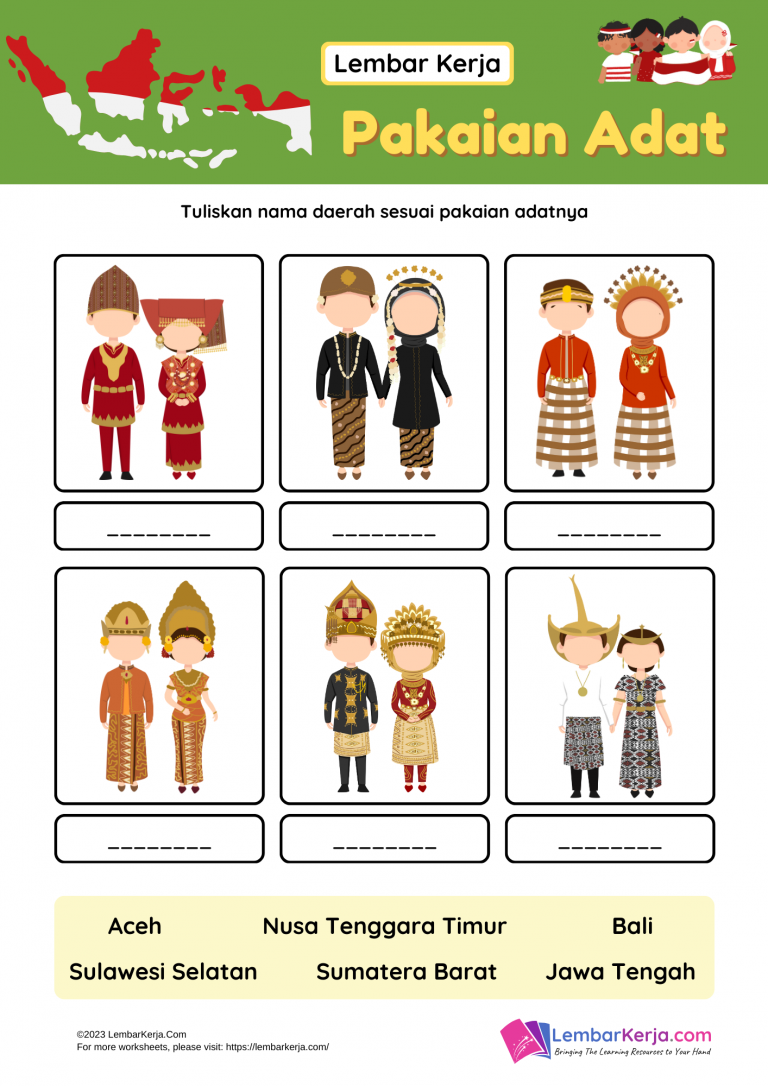 Pakaian Adat Indonesia (1) - LembarKerja.Com